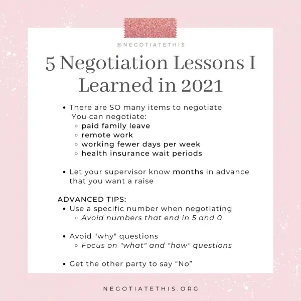 5 Expert Negotiation Lessons I Learned This Year - negotiatethis