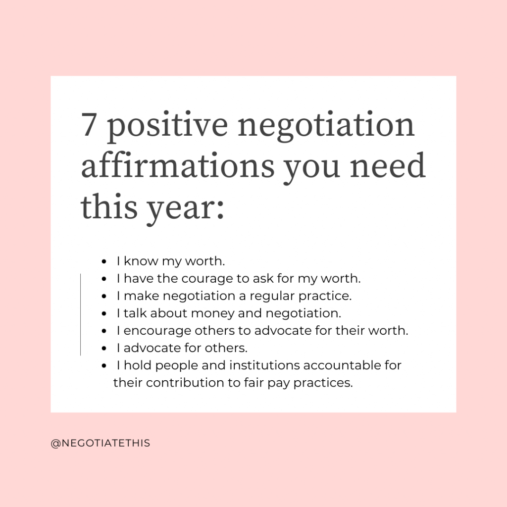 7 Positive Negotiation Affirmations You Need This Year - negotiatethis
